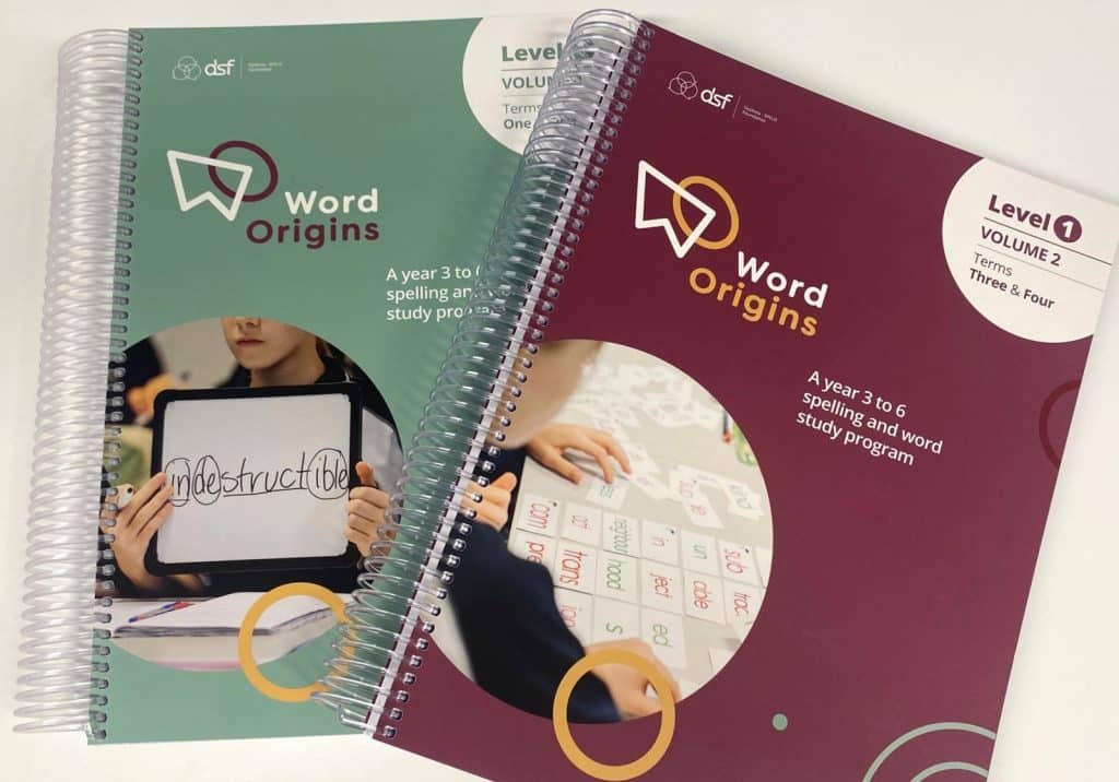 Word Origins Level 1 (set of 2 manuals) - Speld Queensland